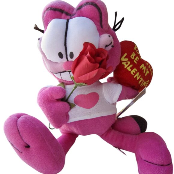Garfield | Toys | Vintage Garfield Plush Cat You Will Be My Valentine ...